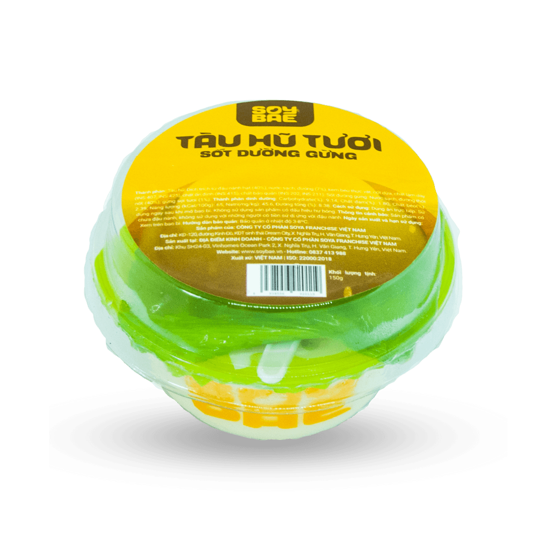 Tàu hũ tươi sốt đường gừng - SoyBae